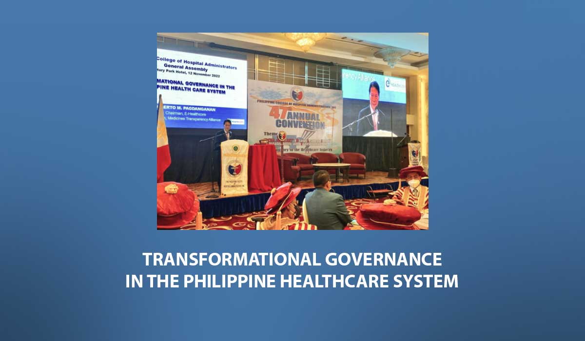 TRANSFORMATIONAL GOVERNANCE IN THE PHILIPPINE HEALTHCARE SYSTEM - PVH